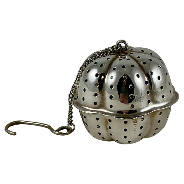 Antique Estate Sterling Silver English Tea Ball Dunker Infuser at 1stDibs