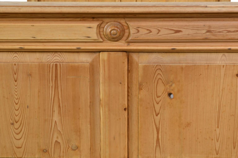 Antique European Bed in Pine, German Grunderzeit Period, circa 1880 For ...