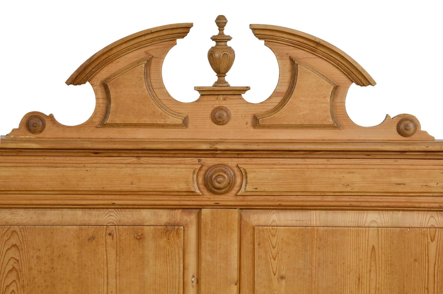 Antique European Bed in Pine, German Grunderzeit Period, circa 1880 at ...