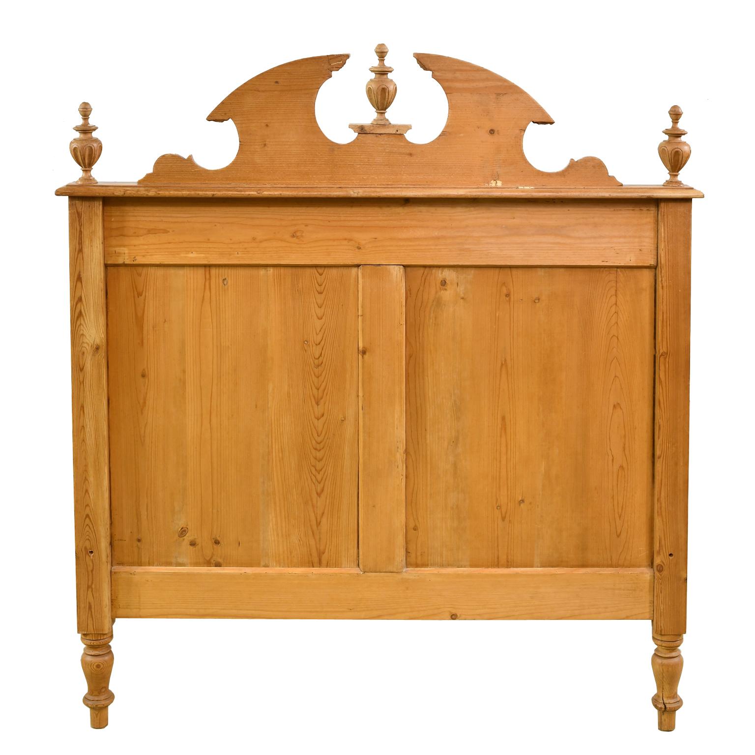 Antique European Bed in Pine, German Grunderzeit Period, circa 1880 at ...