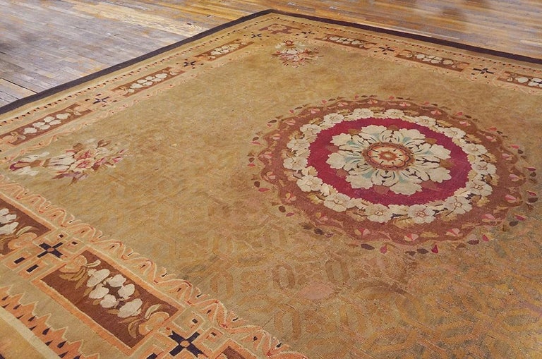 Antique French Aubusson Carpet - 1st Empire Period For Sale at 1stDibs