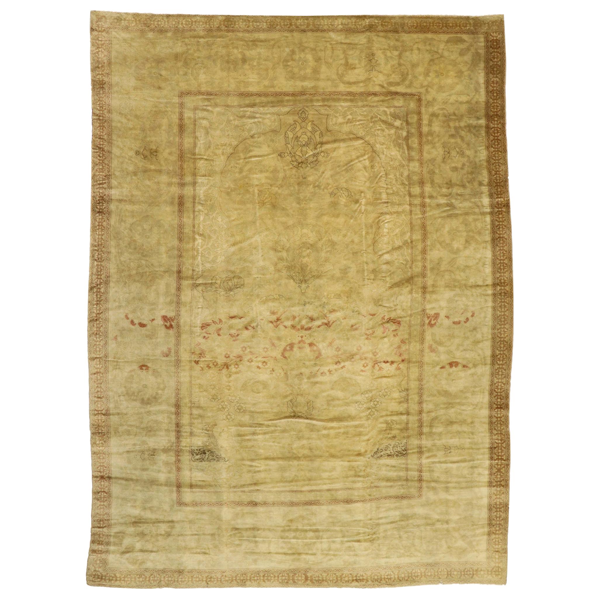 Antique Art Nouveau European Rug at 1stDibs