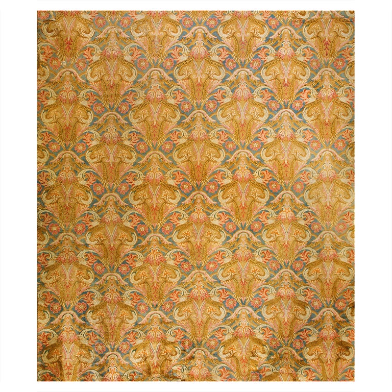 Antique European Axminster Rug 13' 8" x 15' 8" For Sale at 1stDibs
