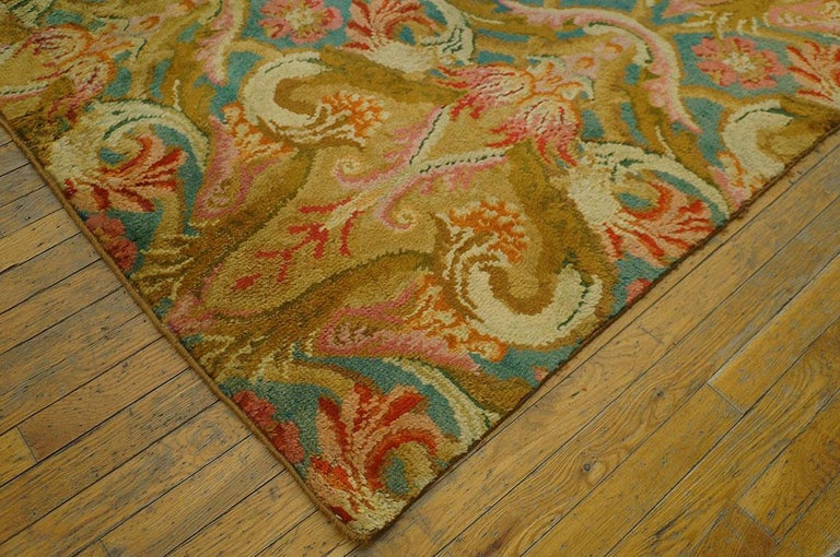 Antique European Axminster Rug 13' 8" x 15' 8" For Sale at 1stDibs