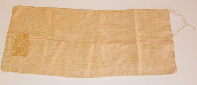 Antique European French Heavy Organic Linen Grain Sack, circa 1930s For ...
