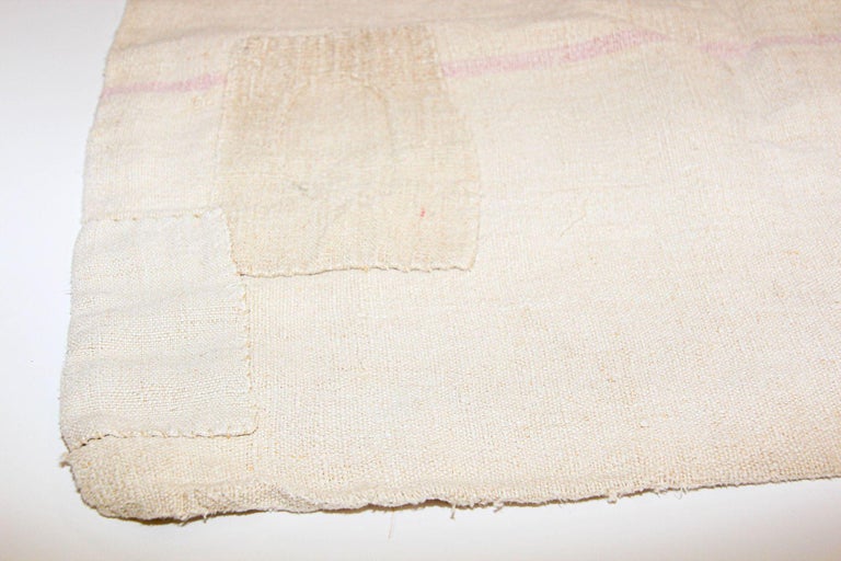 Antique European French Heavy Organic Linen Grain Sack, circa 1930s For Sale at 1stDibs