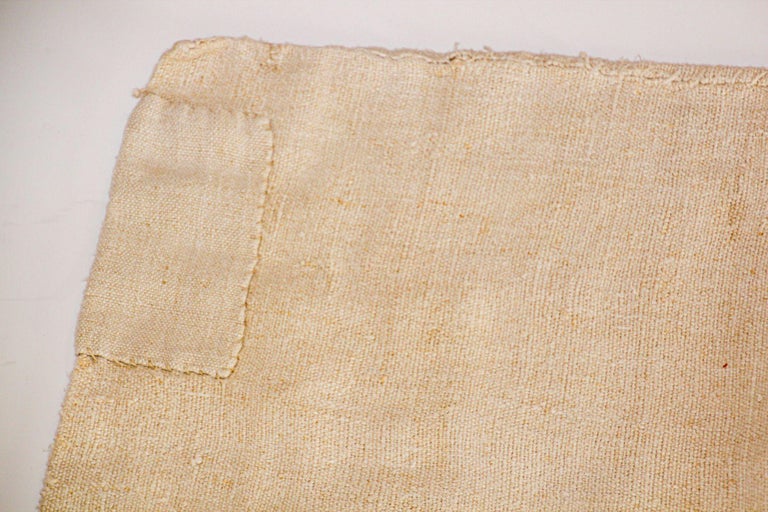 Antique European French Heavy Organic Linen Grain Sack, circa 1930s For ...