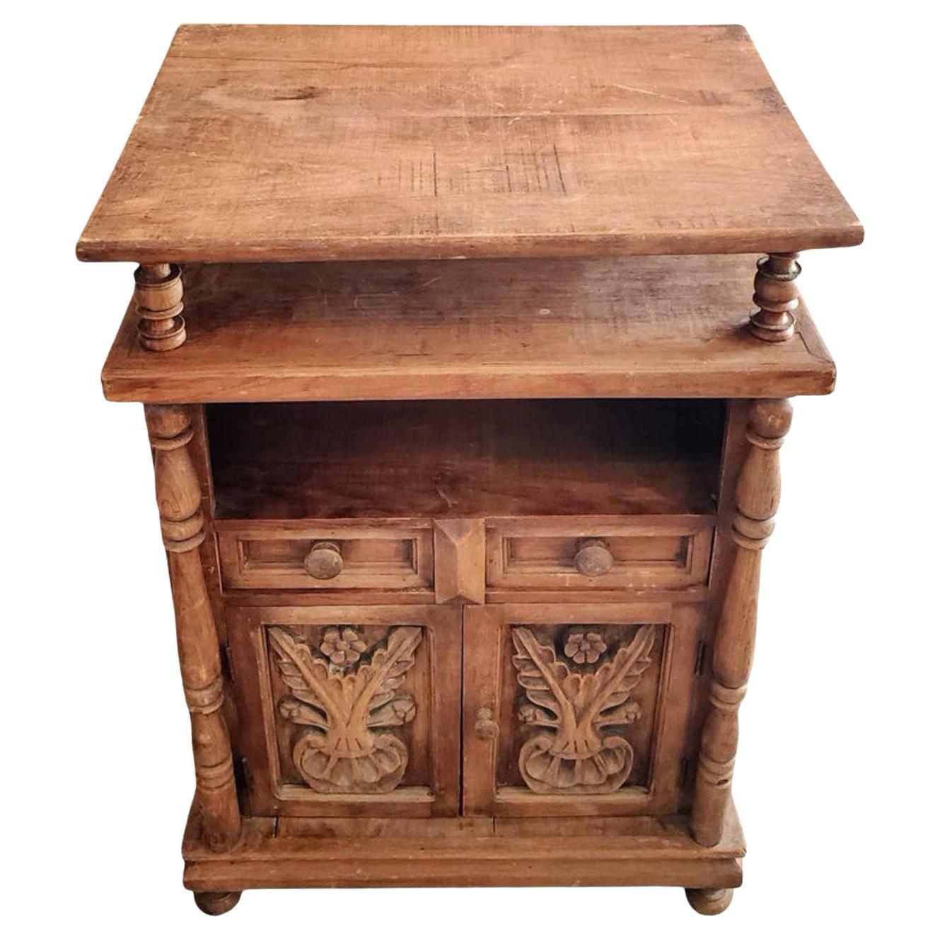 Antique European Fruitwood Oversized Cabinet at 1stDibs