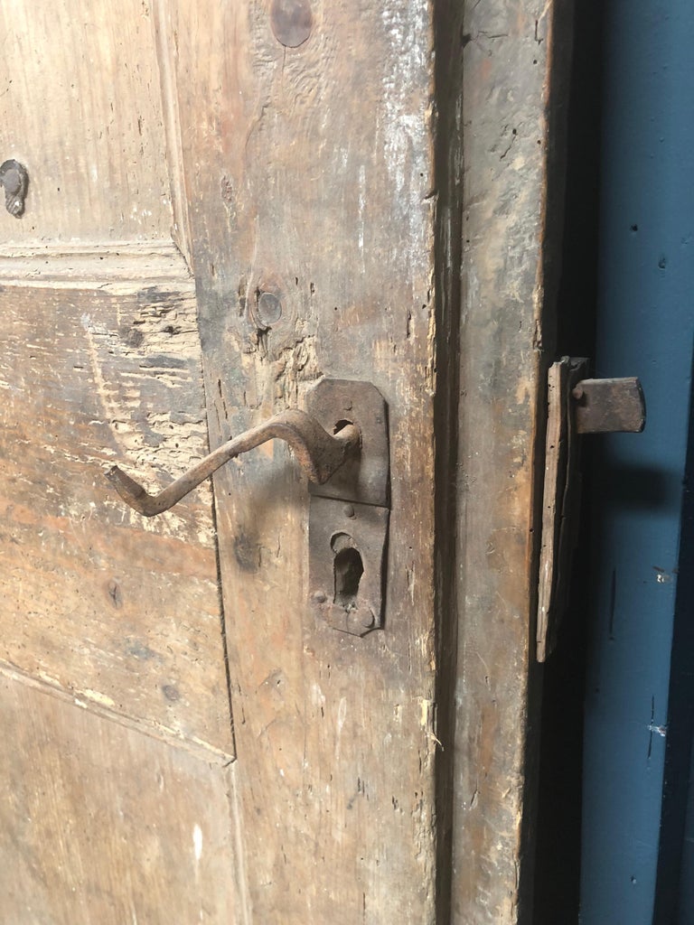 Antique European Single Wooden Farm Door at 1stDibs
