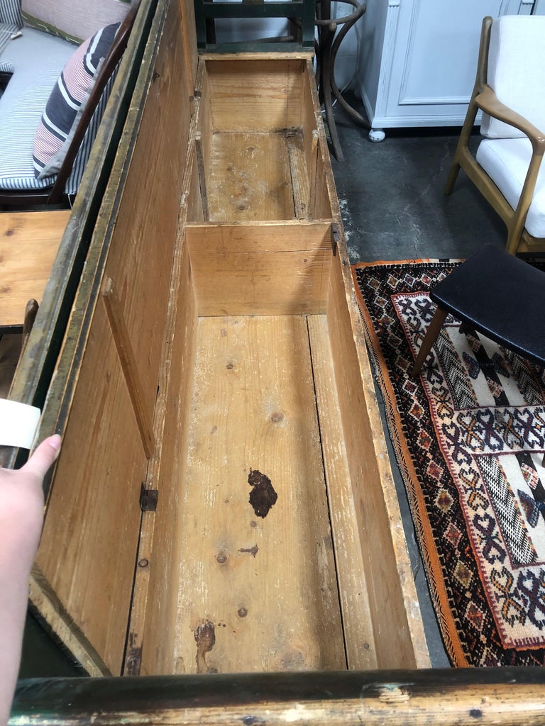 Antique European Storage Bench at 1stDibs | antique storage benches ...