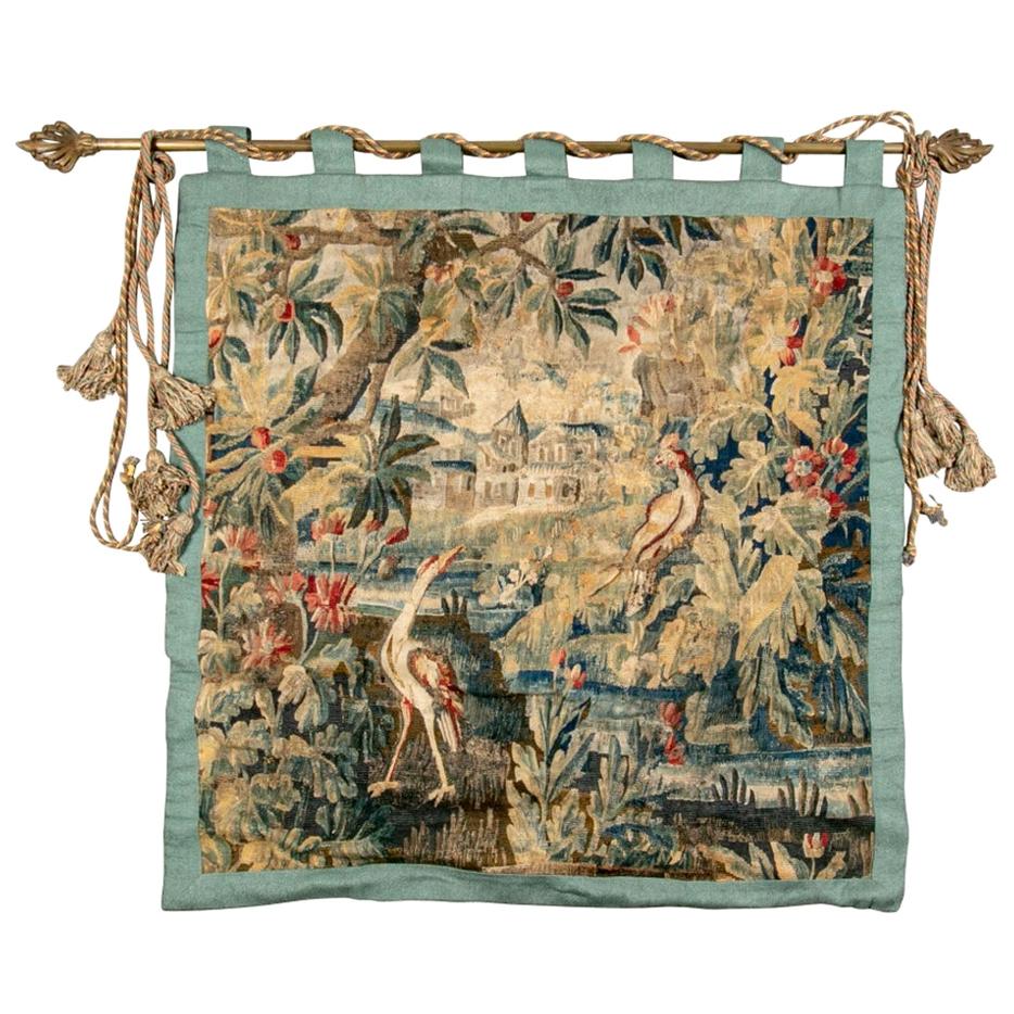 Antique European Tapestry with River Landscape at 1stDibs
