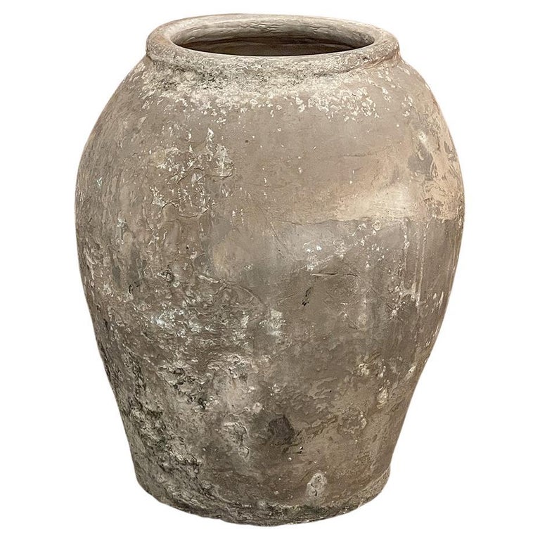 Antique European Terra Cotta Olive Jar at 1stDibs