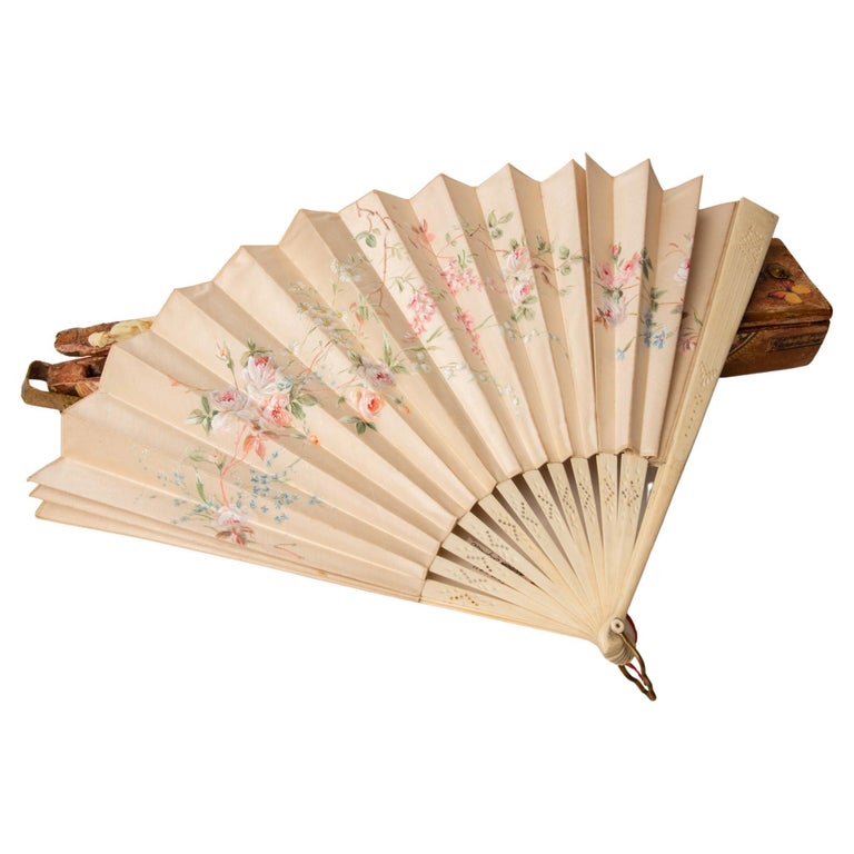 Antique Fan in Its Antique Box For Sale at 1stDibs