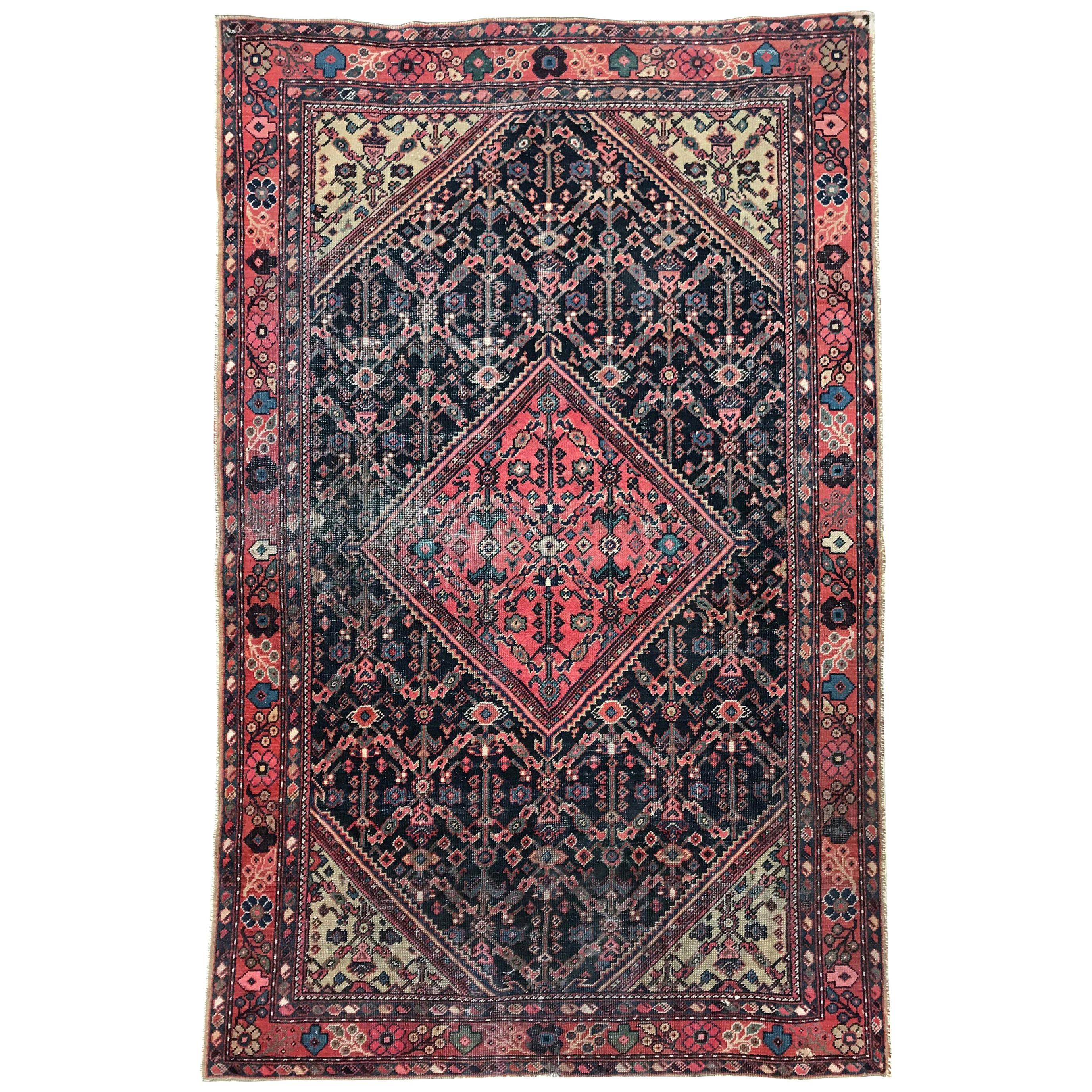 Antique Fine Farahan Rug For Sale at 1stDibs