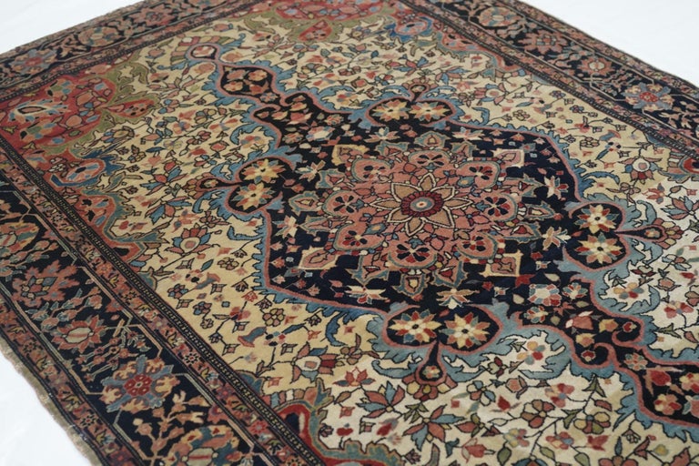 Antique Farahan Sarouk Rug For Sale at 1stDibs