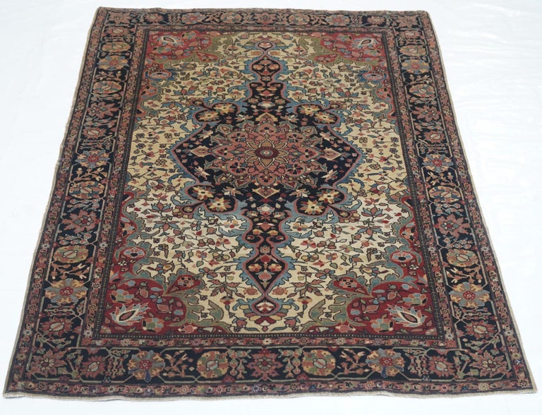 Antique Farahan Sarouk Rug For Sale at 1stDibs