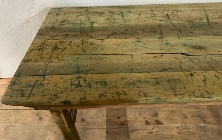 Antique Farm House Dining or Work Table For Sale at 1stDibs