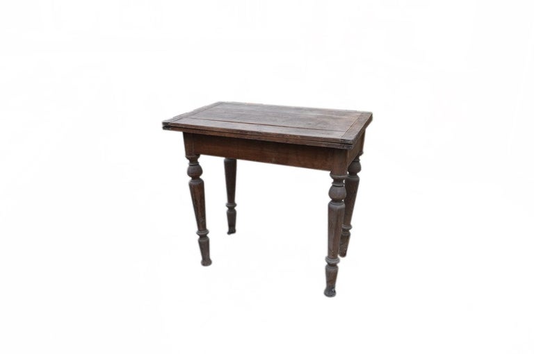 Antique Farm Table /A Top Which Pivots through 90 Degrees For Sale at ...