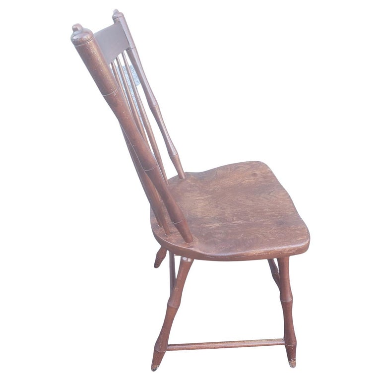 Antique Faux Bamboo Cherry Windsor Chair by Harden, Circa 1800s For ...