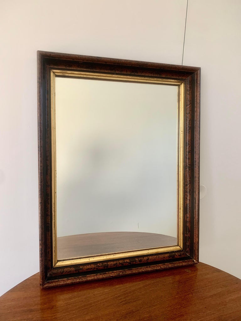 Antique Faux Tortoise Shell Wall Mirror, Circa Early 20th Century For ...