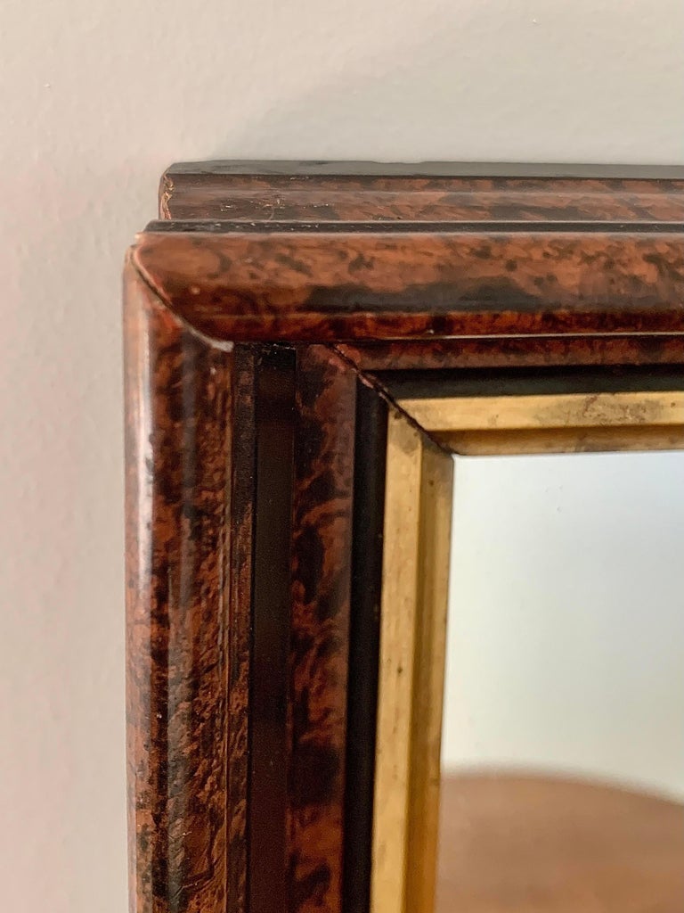 Antique Faux Tortoise Shell Wall Mirror, Circa Early 20th Century For ...