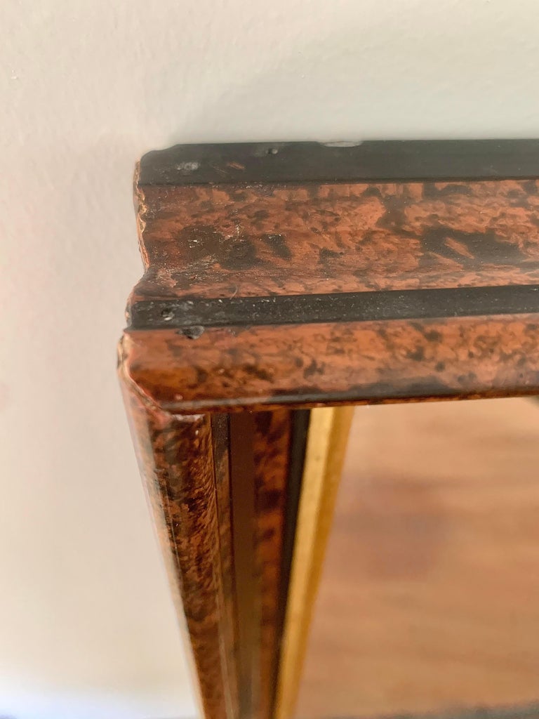 Antique Faux Tortoise Shell Wall Mirror, Circa Early 20th Century For ...