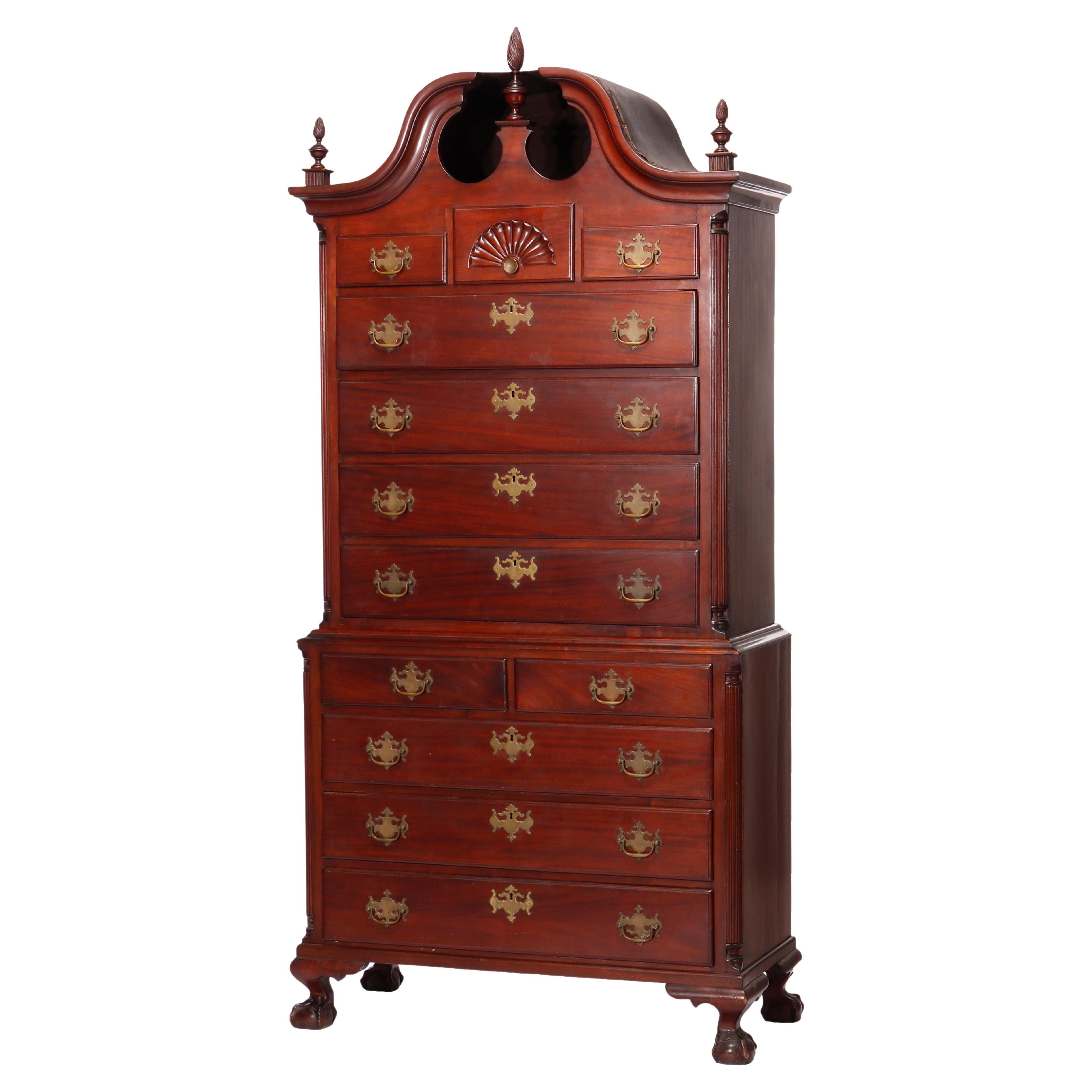 Mahogany Tall Chest, 19th Century For Sale at 1stDibs