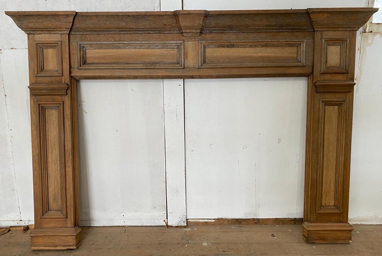 Antique Federal Style Wooden Fireplace Mantel at 1stDibs | federal ...