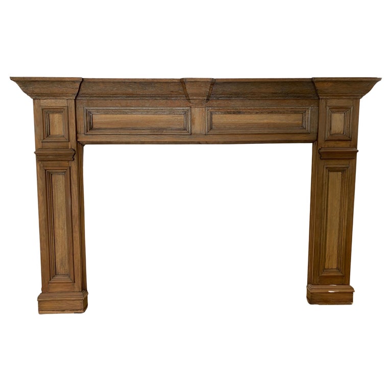 Antique Federal Style Wooden Fireplace Mantel at 1stDibs | federal ...