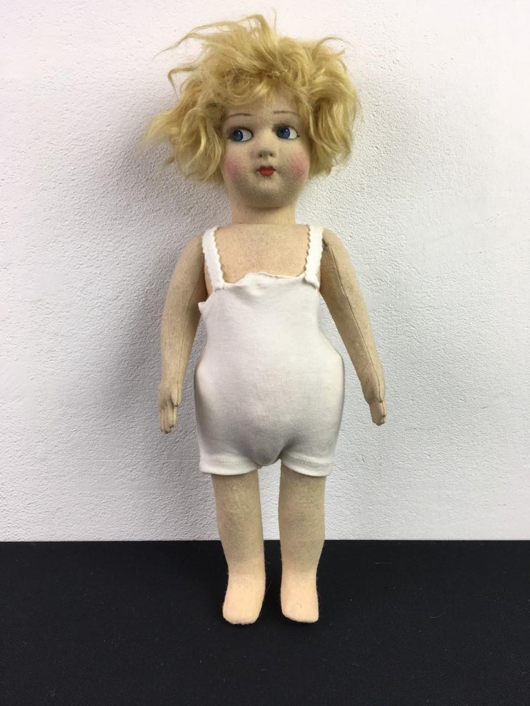 Antique Felt Lenci Toy Doll For Sale at 1stDibs