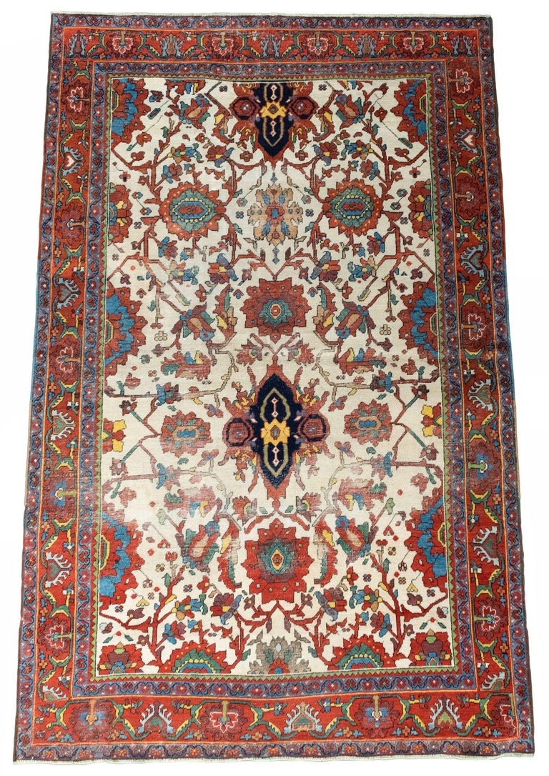 Antique Ferahan Rug 1.97m x 1.24m For Sale at 1stDibs