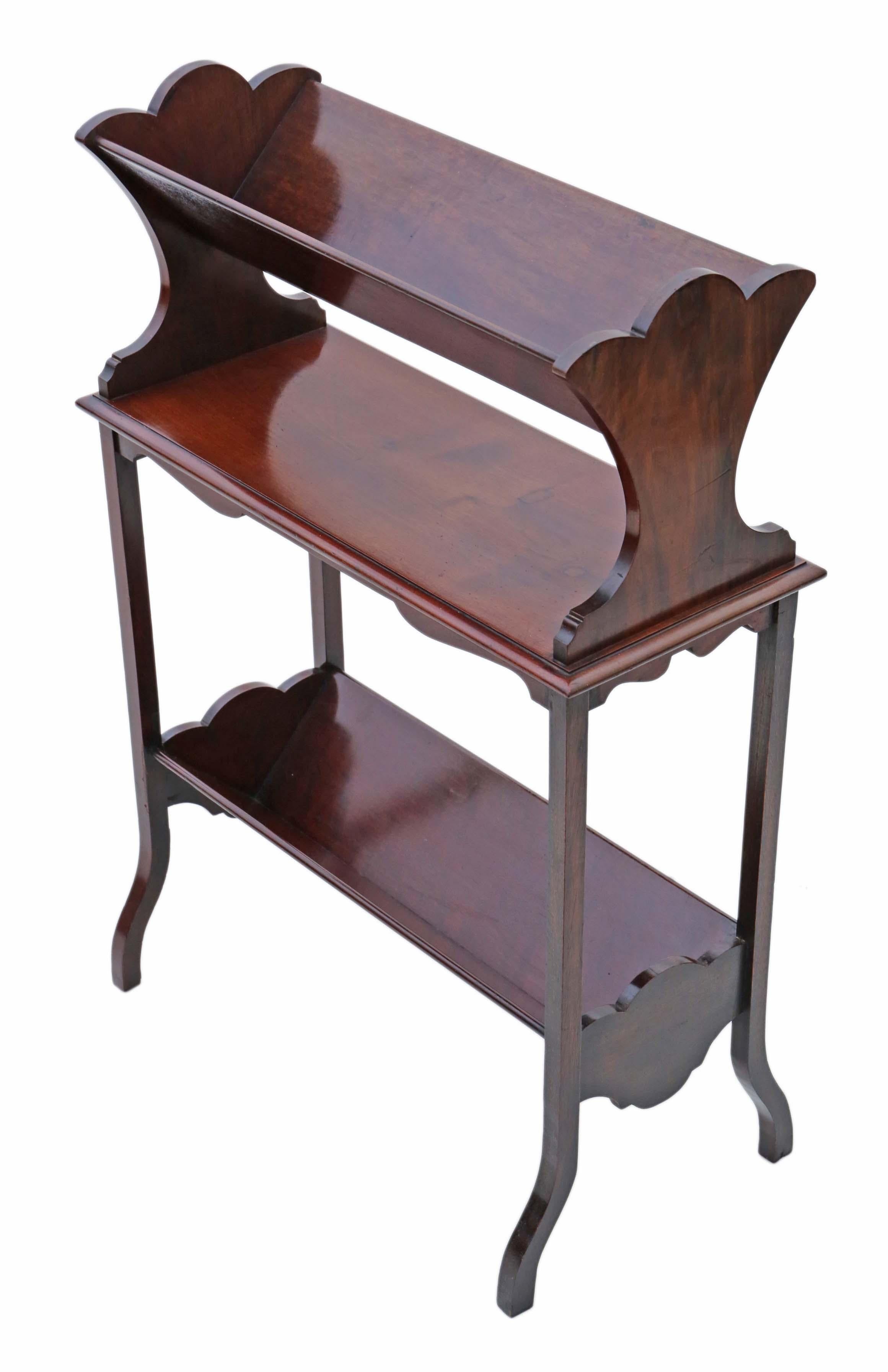 Antique Book Trough, English, Satinwood Novel Rack, Art Nouveau ...