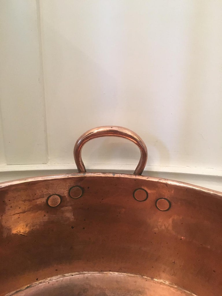 Antique Fine Quality Large Georgian Copper Pan at 1stDibs