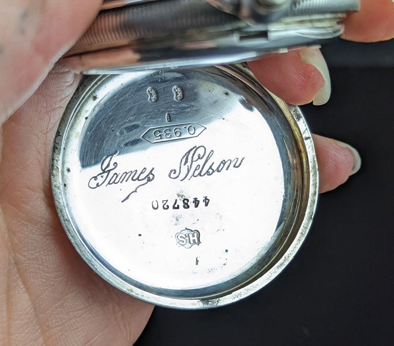 Antique Fine Silver Pocket Watch, Fob Watch, Acme at 1stDibs