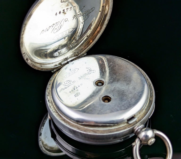 Antique Fine Silver Pocket Watch, Fob Watch, Acme at 1stDibs