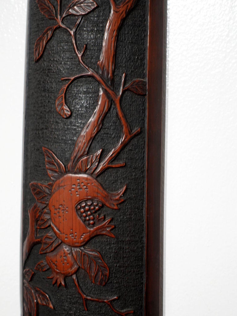 Antique Finely Japanese Bamboo Carving For Sale at 1stDibs