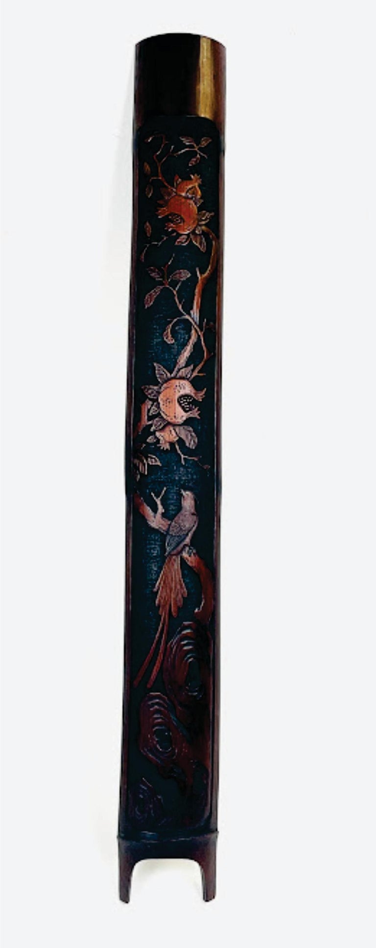 Antique Finely Japanese Bamboo Carving For Sale at 1stDibs