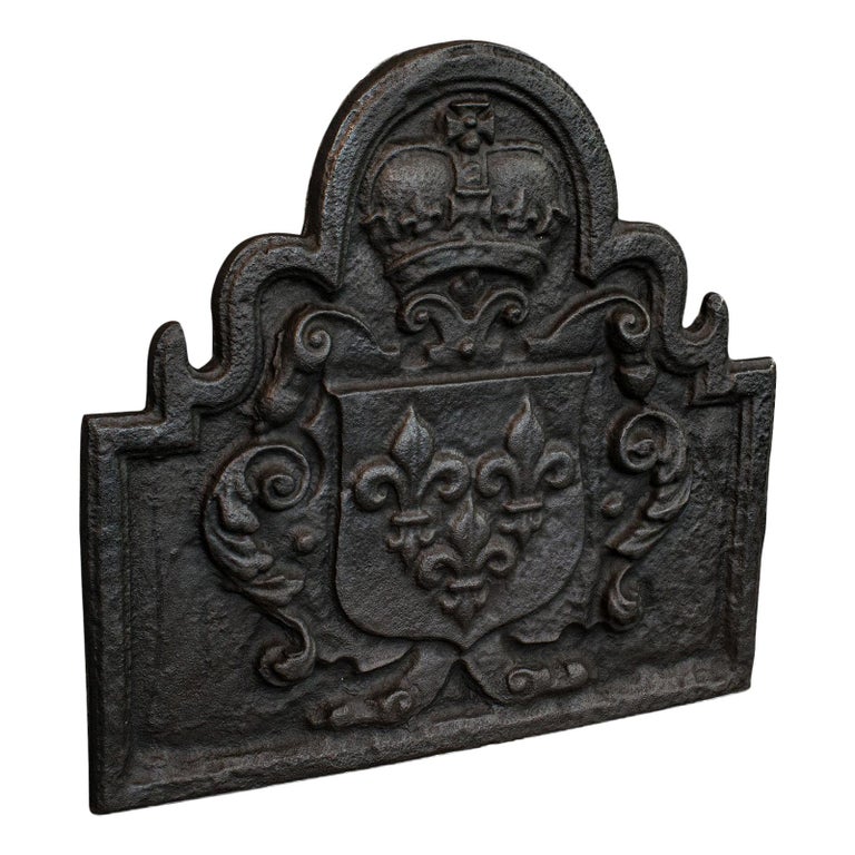 Antique Fire Back, English, Cast Iron, Fireplace, Reflector, Victorian ...