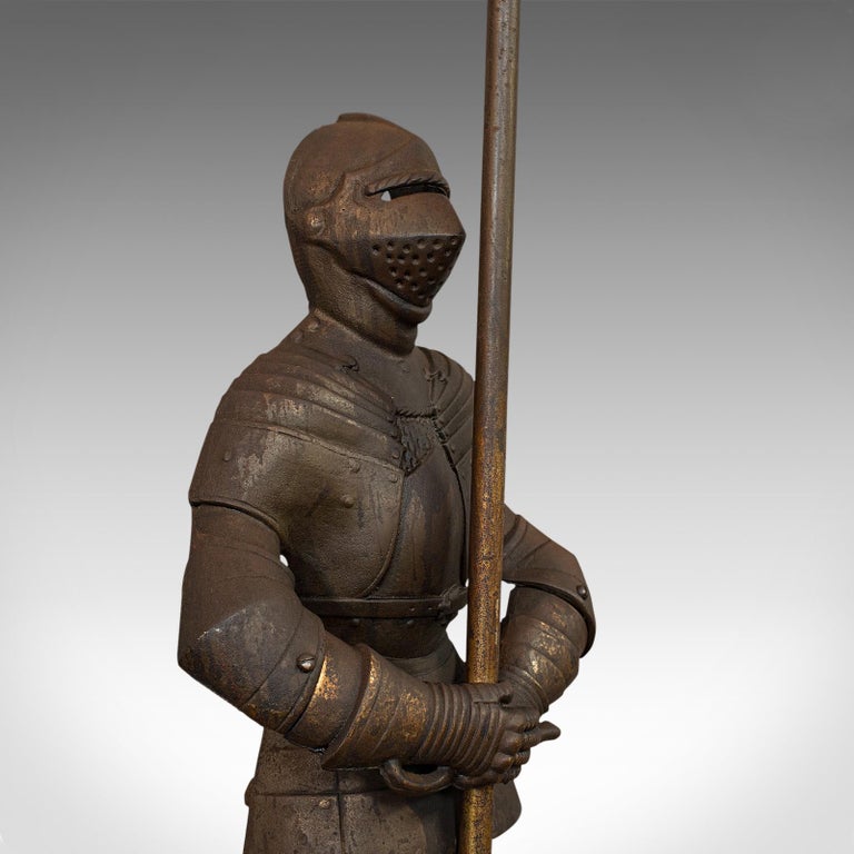 Antique Fire Companion, English, Steel, Knight, Fireside Tools ...