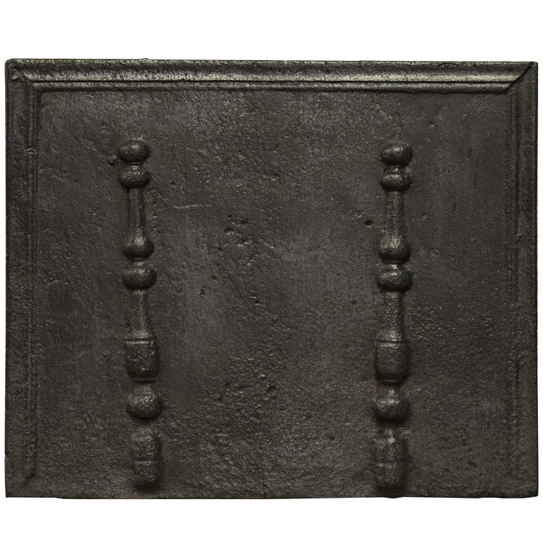 Antique Fireback, Small and Decorative For Sale at 1stDibs