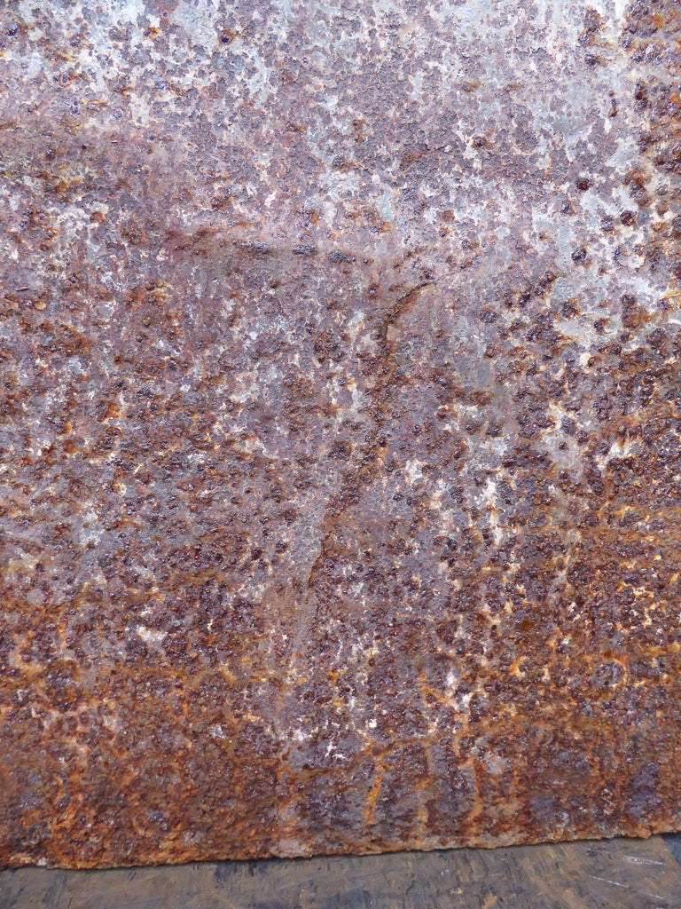 Antique Fireback with Medieval IHS Monogram, Dated 1710 at 1stDibs