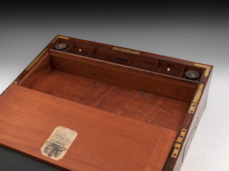 Antique Mahogany Writing Box has secret compartments Early 19th Century at 1stDibs