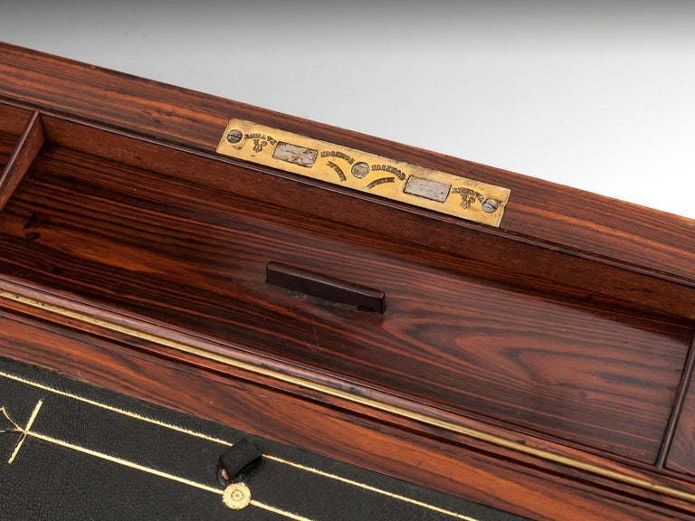 Antique Mahogany Writing Box has secret compartments Early 19th Century at 1stDibs