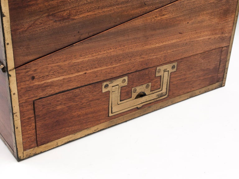 Antique Mahogany Writing Box has secret compartments Early 19th Century ...