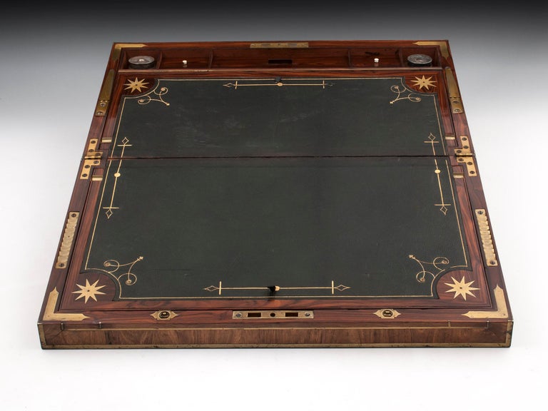 Antique Mahogany Writing Box has secret compartments Early 19th Century ...