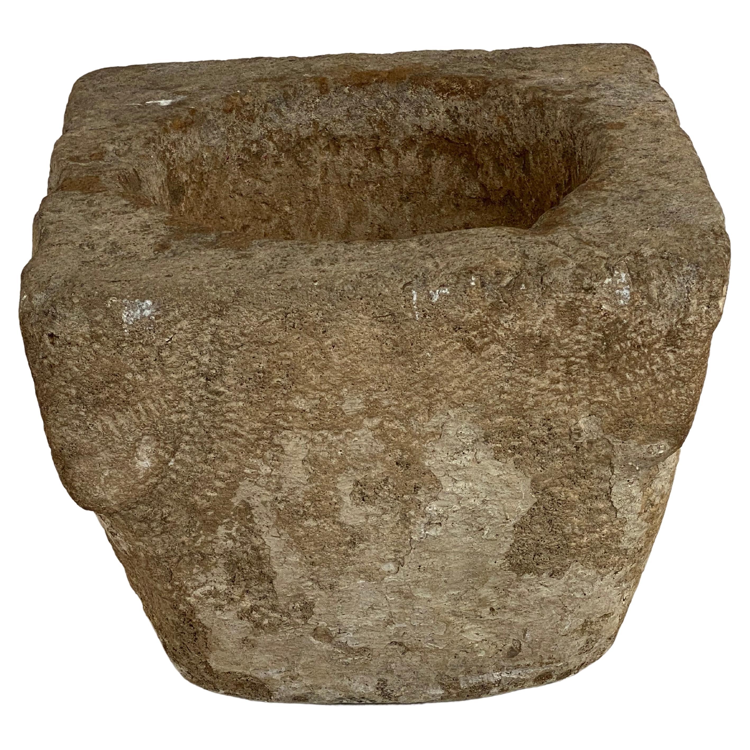 Chinese Stone Garlic Mortar, circa 1900 at 1stDibs