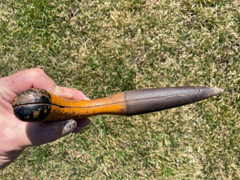 Antique Flower Bulb Planter Tool, Signed For Sale at 1stDibs