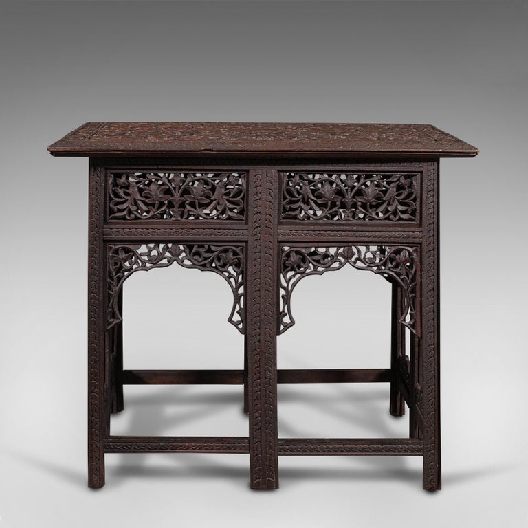 Antique Folding Campaign Table, Anglo Indian, Colonial, Occasional ...