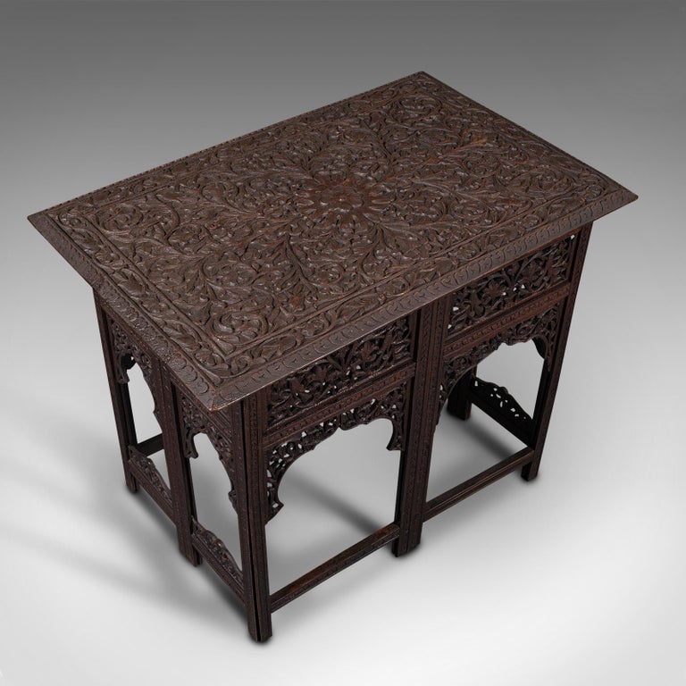 Antique Folding Campaign Table, Anglo Indian, Colonial, Occasional ...