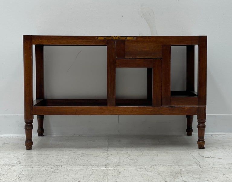 Antique Folding Library Steps Convertible Table For Sale at 1stDibs ...